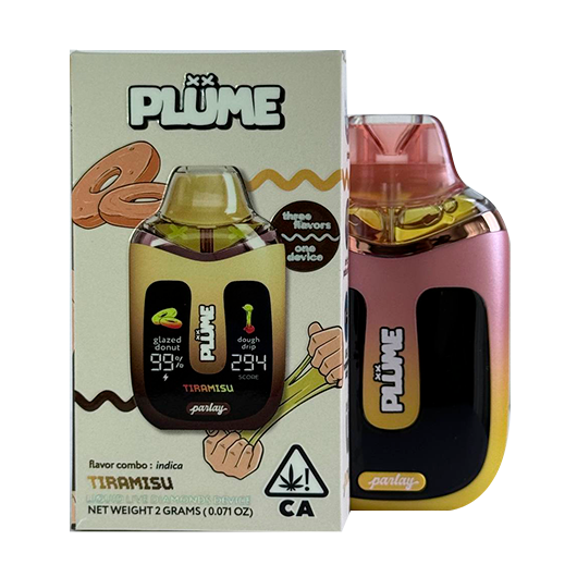Plume Tiramisu Vape – Glazed Donut & Dough Dip | Buy Weed Online